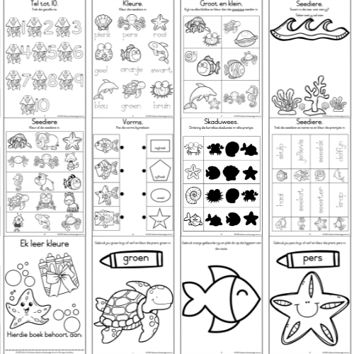 Seediere Leerpakket (147 bladsye!)